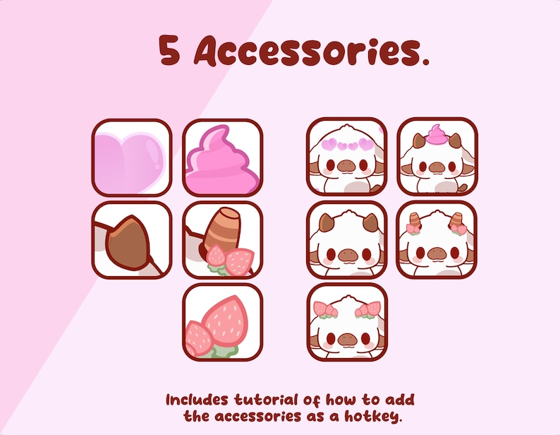 Kawaii Cow Vtuber Model Premade, Ready to Use Vtuber Model, Vtuber ...