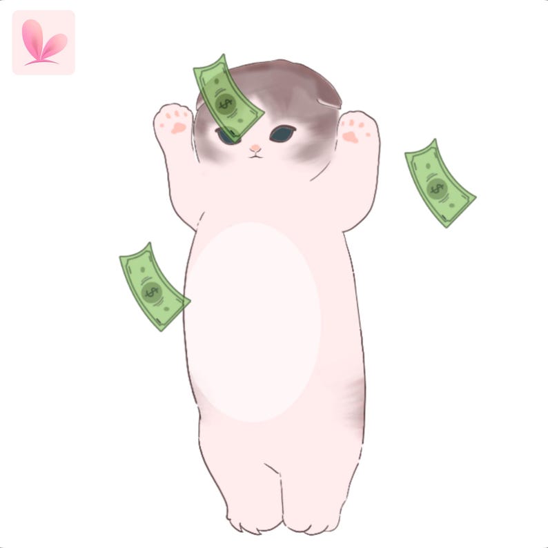 Modelo de Vtuber prediseñado de gato danzante del vientre, modelo de ...