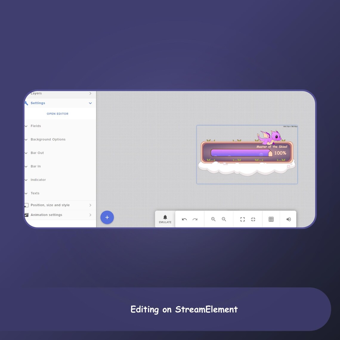 Dragon Goal Widget, Twitch Goal Widget, Twitch Goal Widget for Stream ...