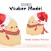 Christmas Kawaii Potato Vtuber Model Premade, Ready to Use Vtuber Model ...