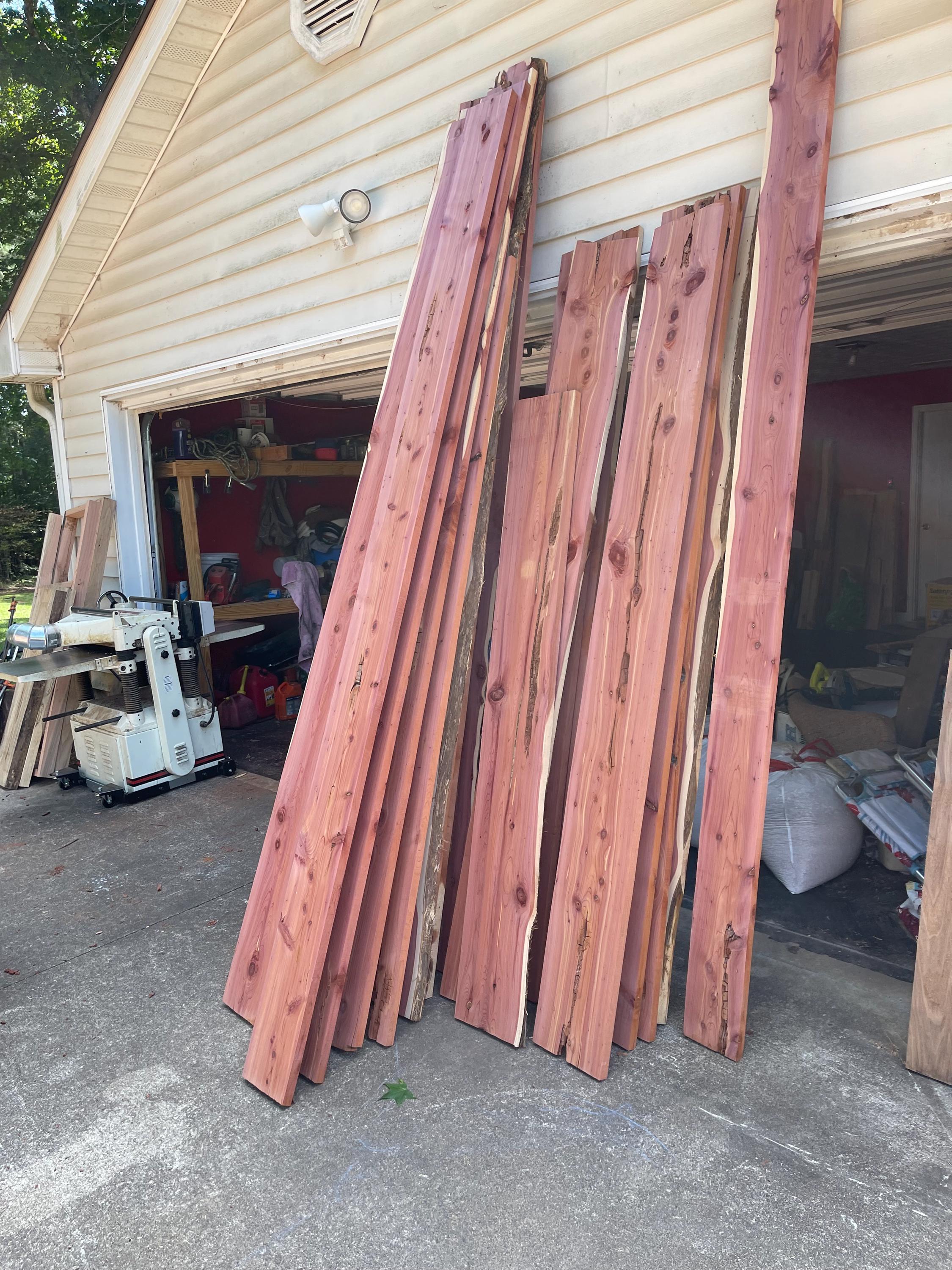 Kiln Dried Red Cedar Boards: Planed Flat, 1" Thick - Choose Your Size ...