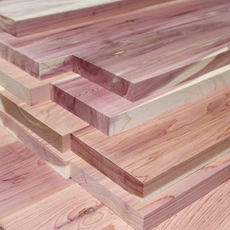 Kiln Dried Red Cedar Boards: Planed Flat, 1" Thick - Choose Your Size ...