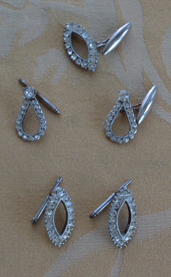Vintage buttons, cuff links - Gem