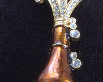 Champagne Brooch - Etsy