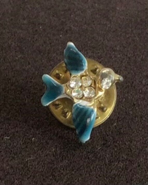 vintage enamel blue bird - Gem