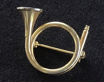 French Horn Pin - Etsy