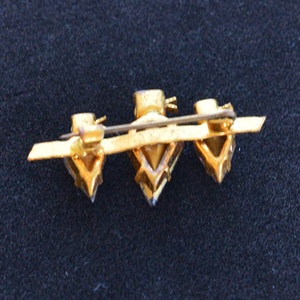 Adorable Vintage Three Bird on a Branch Brooch, Amethyst, Clear ...