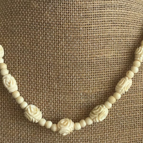 Tribal Bone Necklace - Etsy