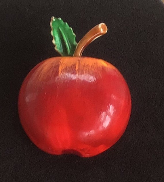 Vintage enamel apple fruit - Gem