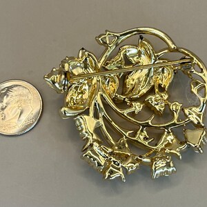 CORO off White Leaf, Beaded Brooch, Pin, Vintage, Gold Tone (AD17) - Etsy