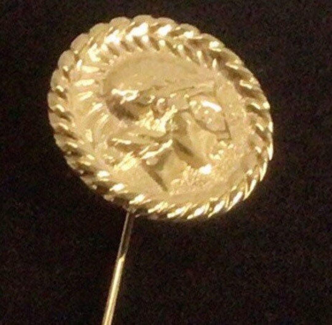 MONET Gold Tone Greek/roman Coin Stick Pin, Vintage (D15) - Etsy