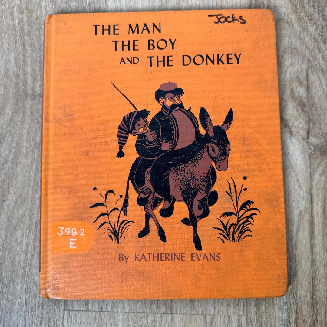 1958 - the Man the Boy and the Donkey - by Katherine Evans - Vintage ...