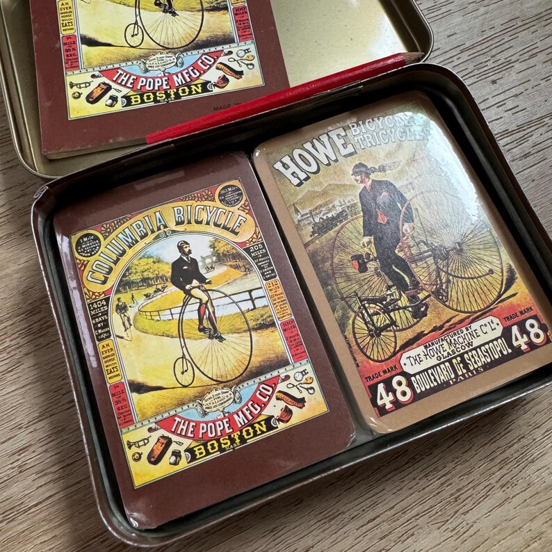 Vintage Deck Playing Cards With Collector Tin - Columbia & Howe Vintage ...