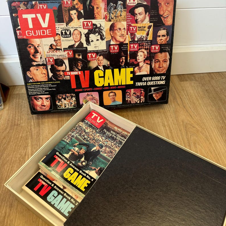 Vintage Board Game - Vintage 1984 TV Guide Trivia Board Game - Vintage ...