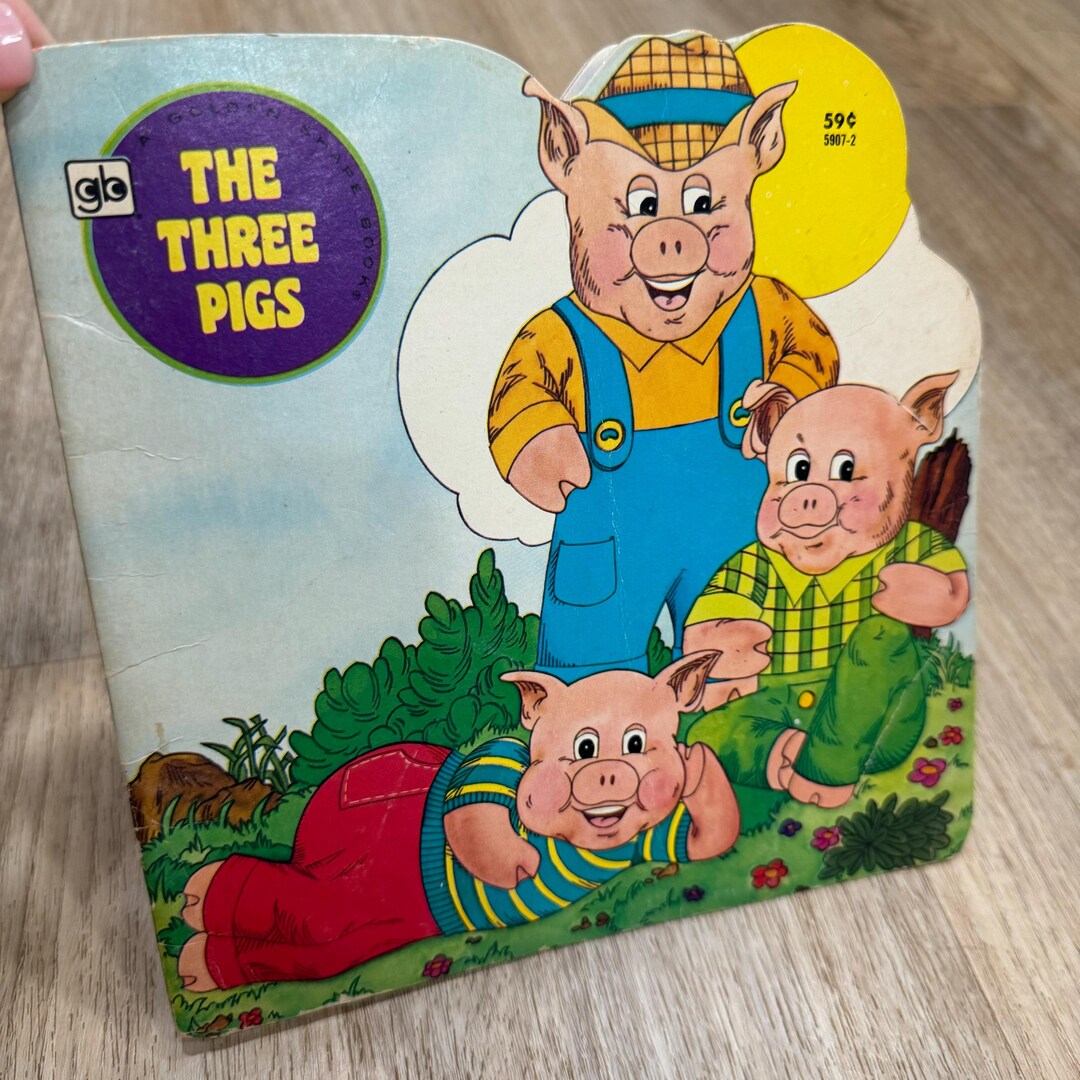 1979 - the Three Pigs - A Golden Shape Book - Vintage Softcover Book ...