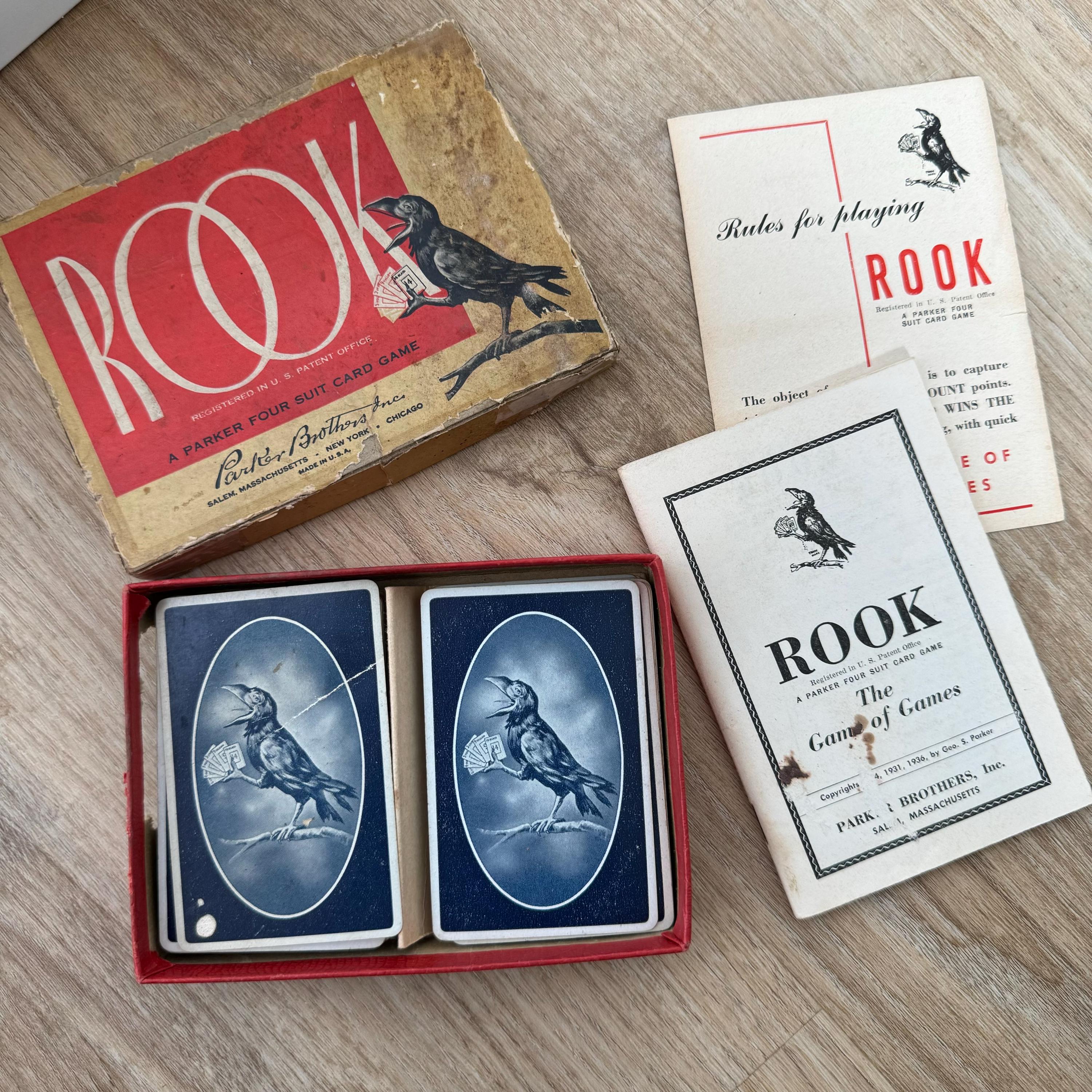 Vintage Deck Playing Cards Game of Rook Vintage Paper Ephemera - Etsy