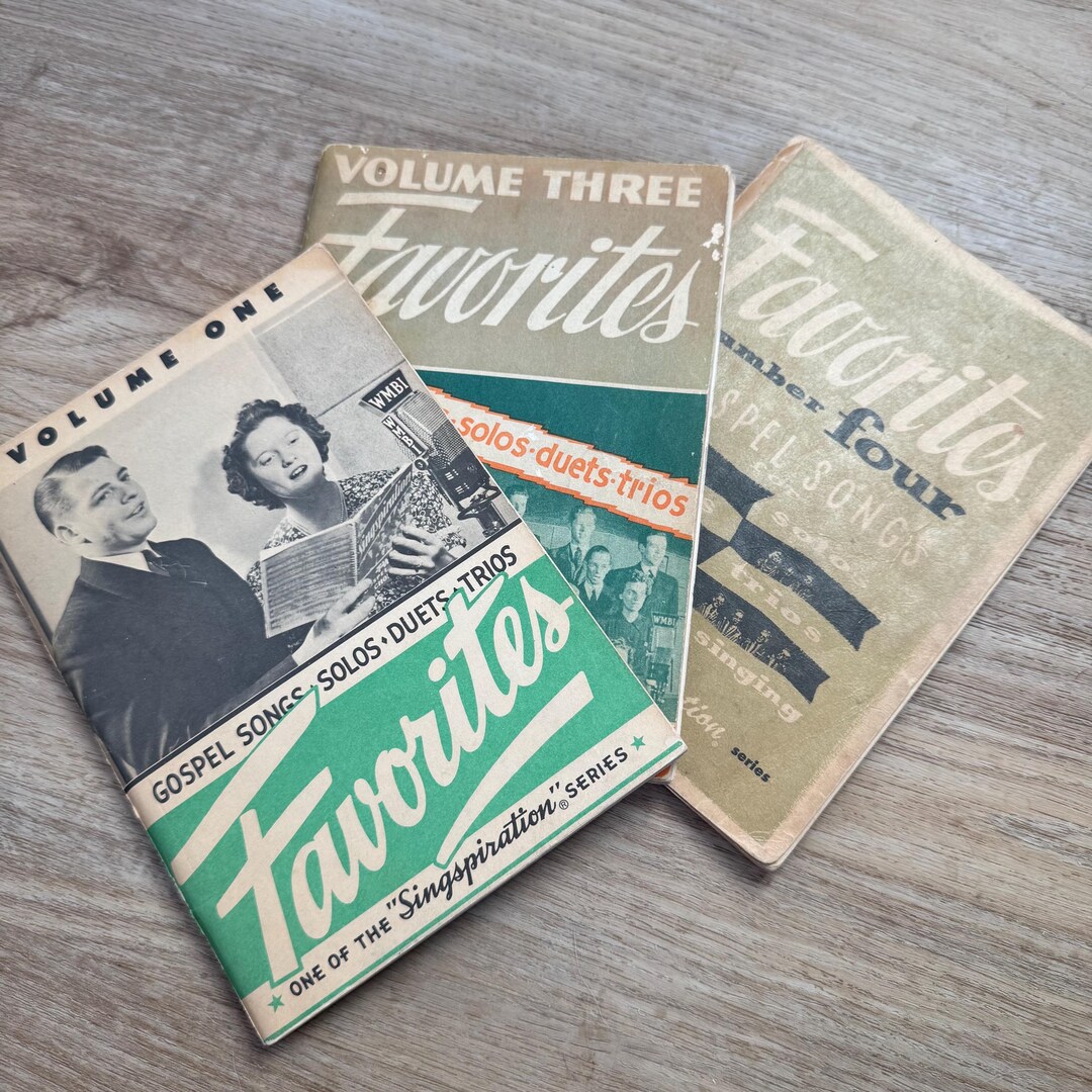 1940’s/1950’s - Set of Three - Singspiration Favorites Gospel Song ...
