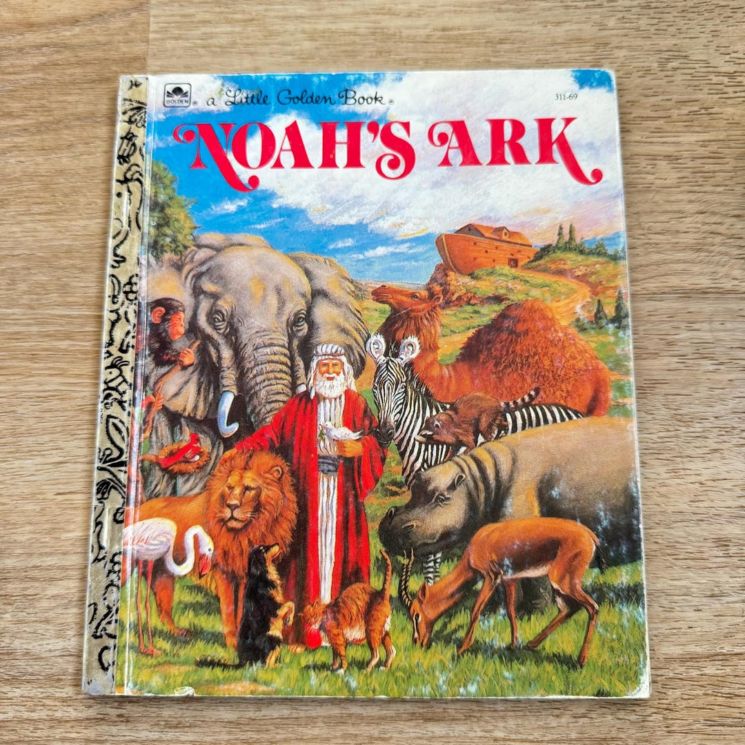 1985 - A Little Golden Book - Noah’s Ark - Vintage Children’s Hardcover ...