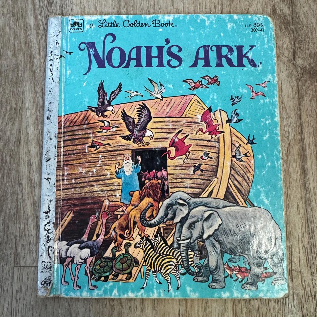 1969 - A Little Golden Book - Noah’s Ark - Vintage Hardcover Book ...