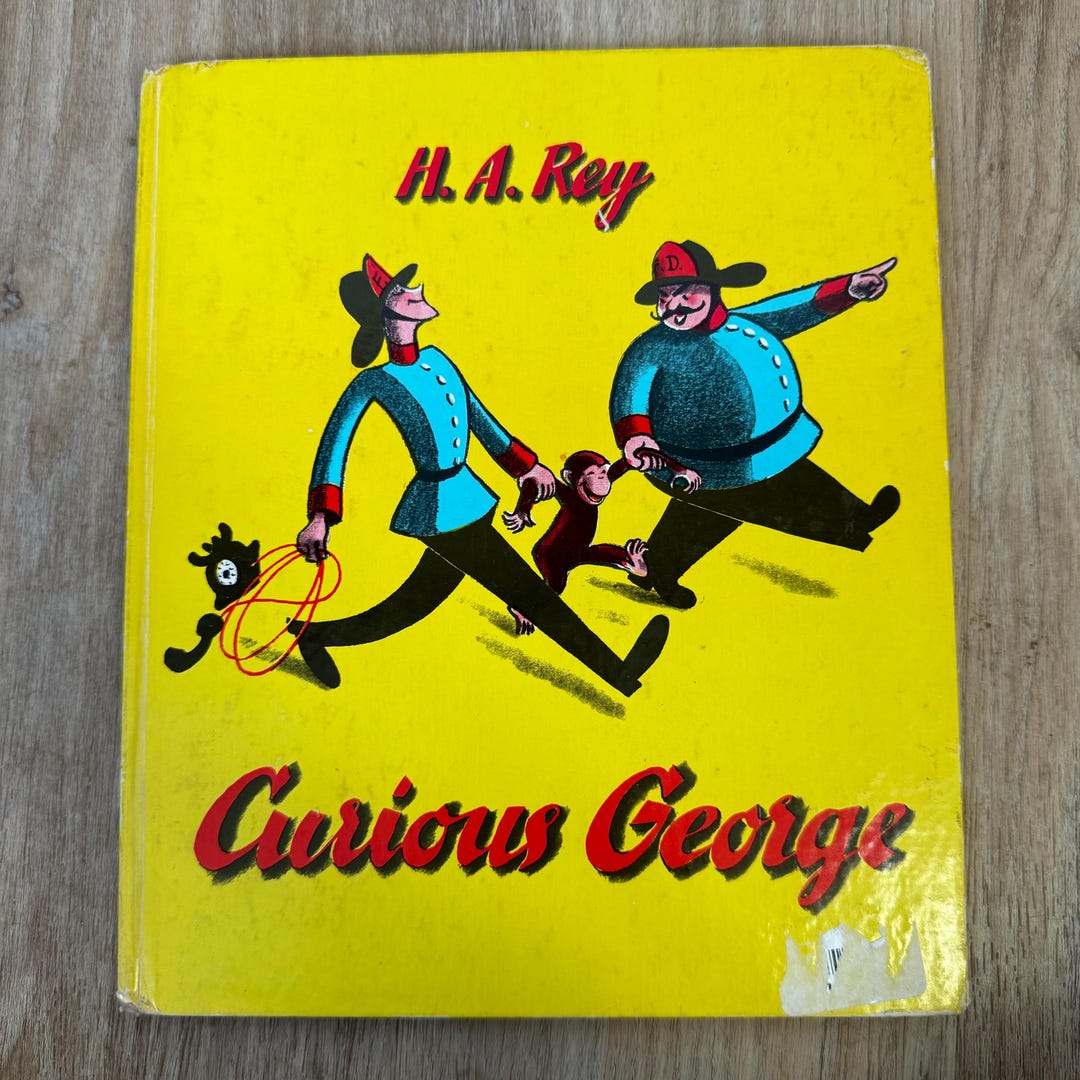 1969 - Curious George - by H. A. Rey - Vintage Hardcover Book ...