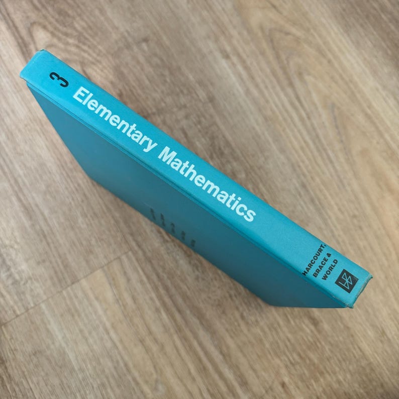 1966 Elementary Mathematics Vintage Hardcover Book Vintage School ...