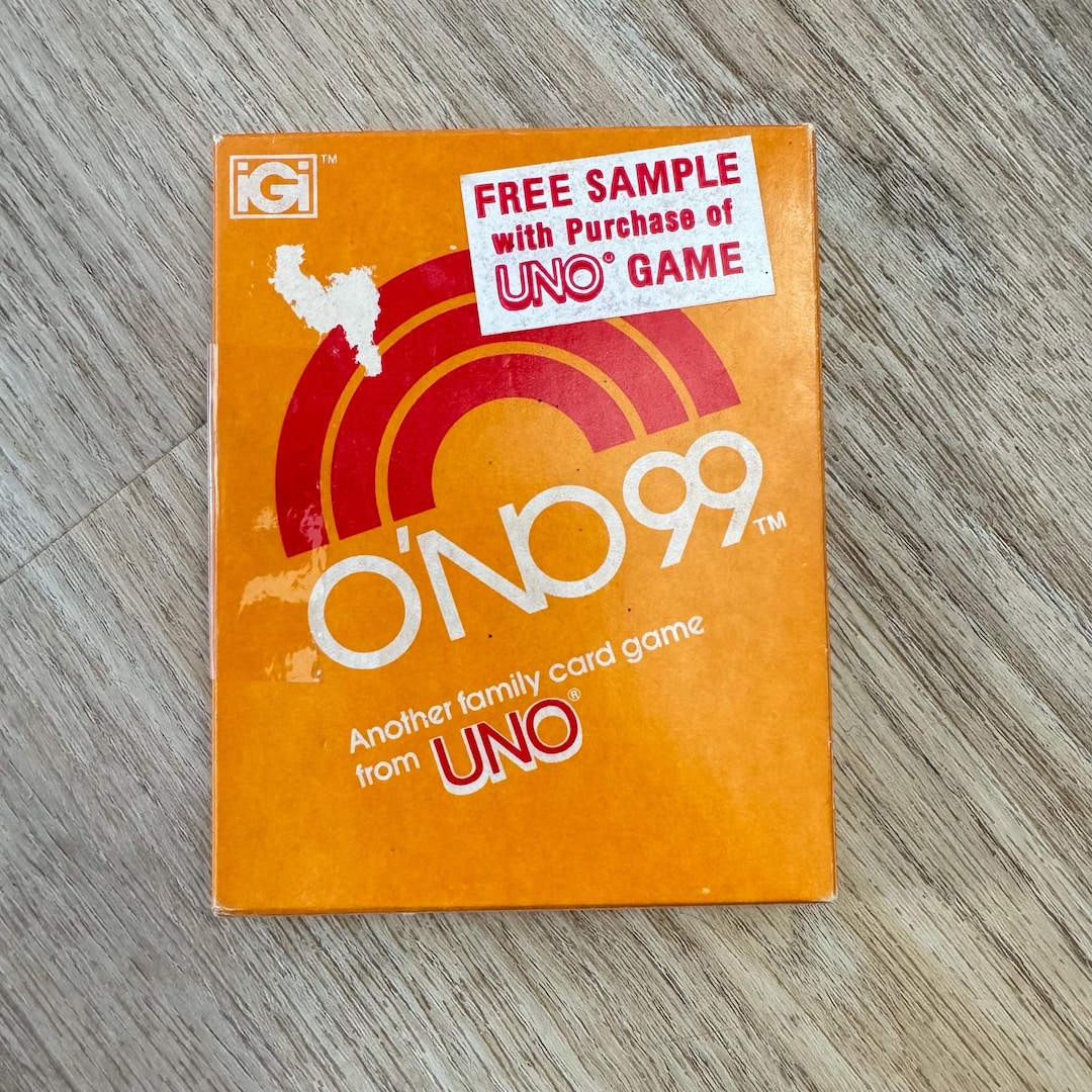 Vintage Card Game - 1980 Edition O’NO 99 - Vintage Paper Ephemera - Etsy