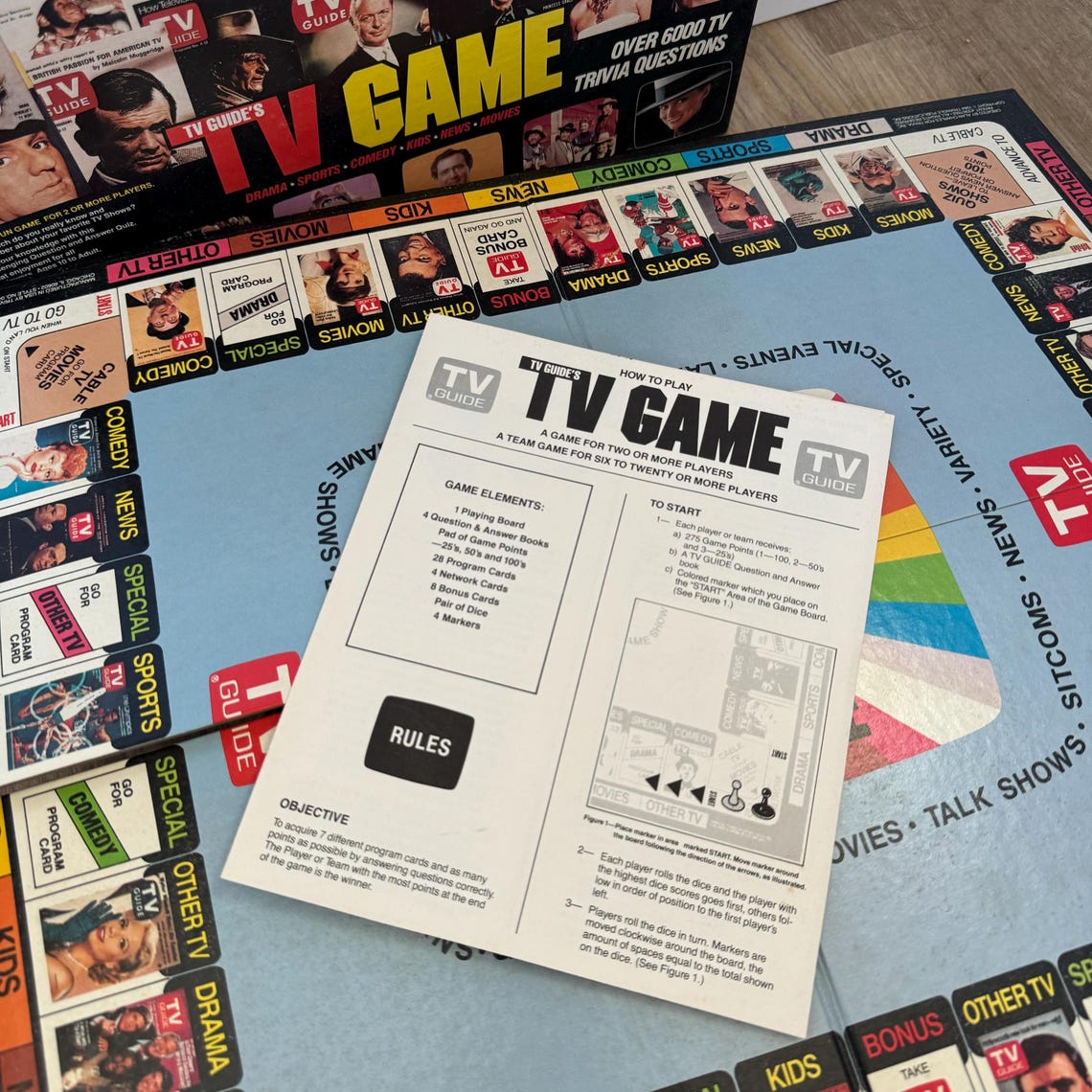 Vintage Board Game - Vintage 1984 TV Guide Trivia Board Game - Vintage ...