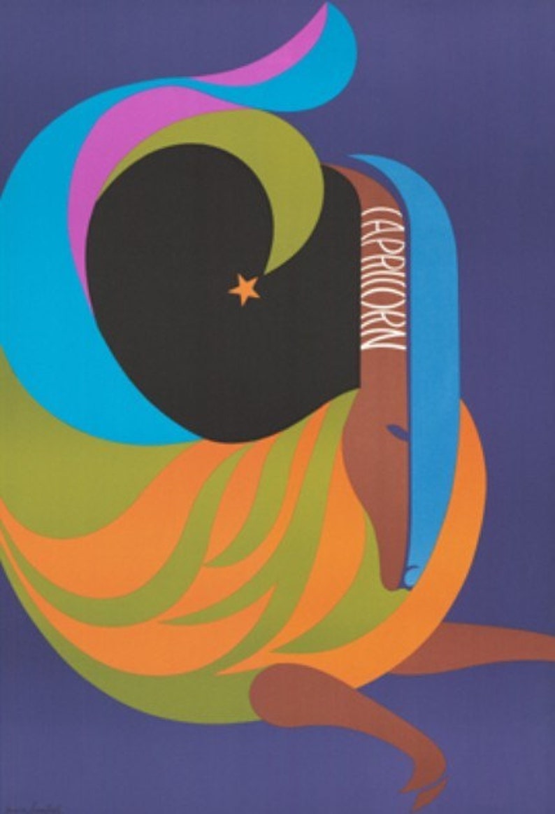 Giclee Print of 1969 Original Vintage Zodiac Poster - Etsy