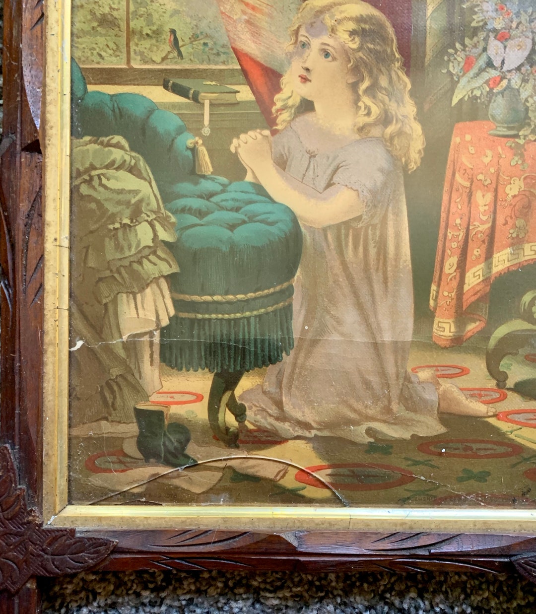 Antique Victorian Black Forest Adirondack Wood Frame - Etsy