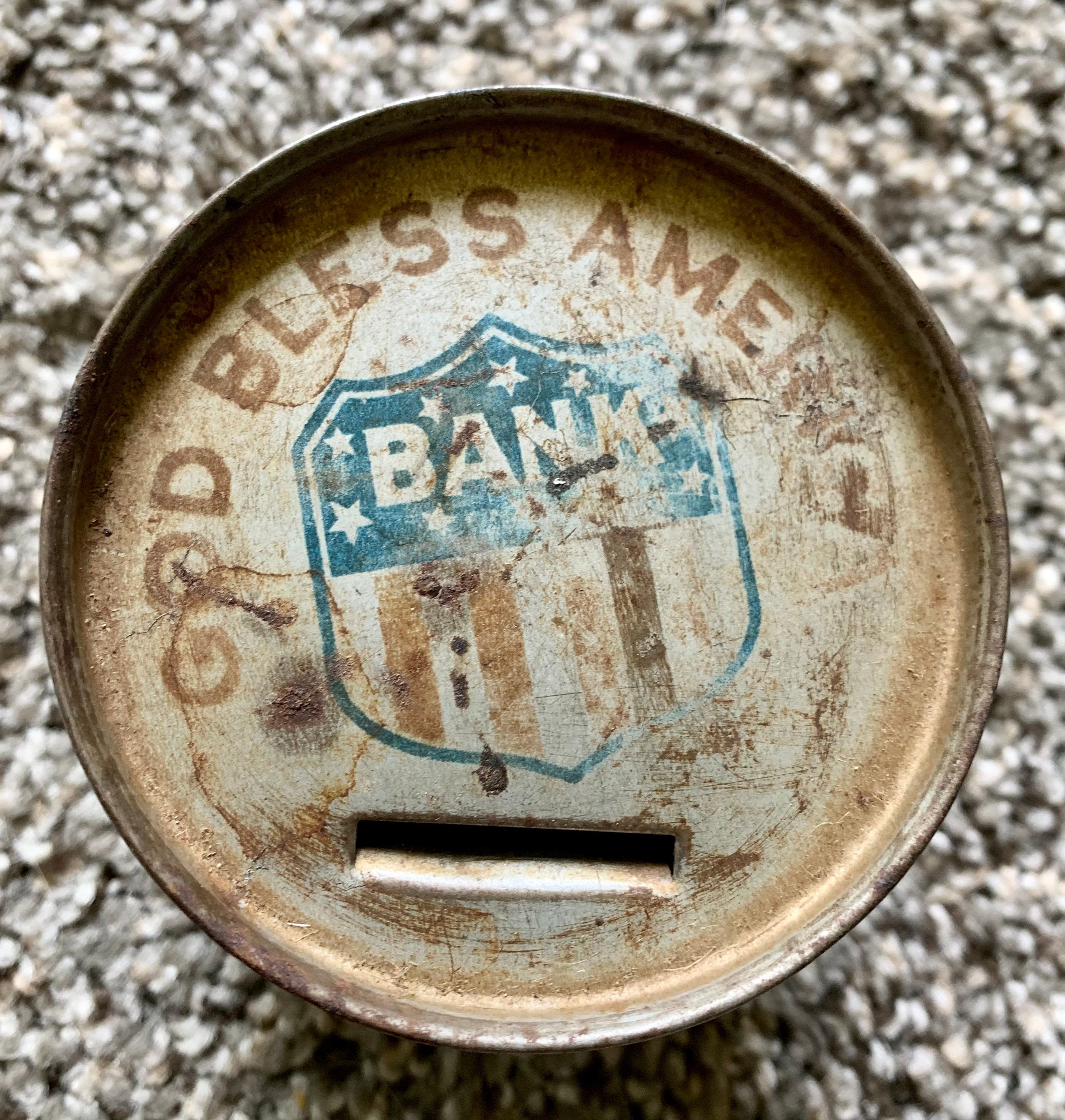 VINTAGE Patriotic J Chein Tin Lithograph Penny Still Bank - Etsy