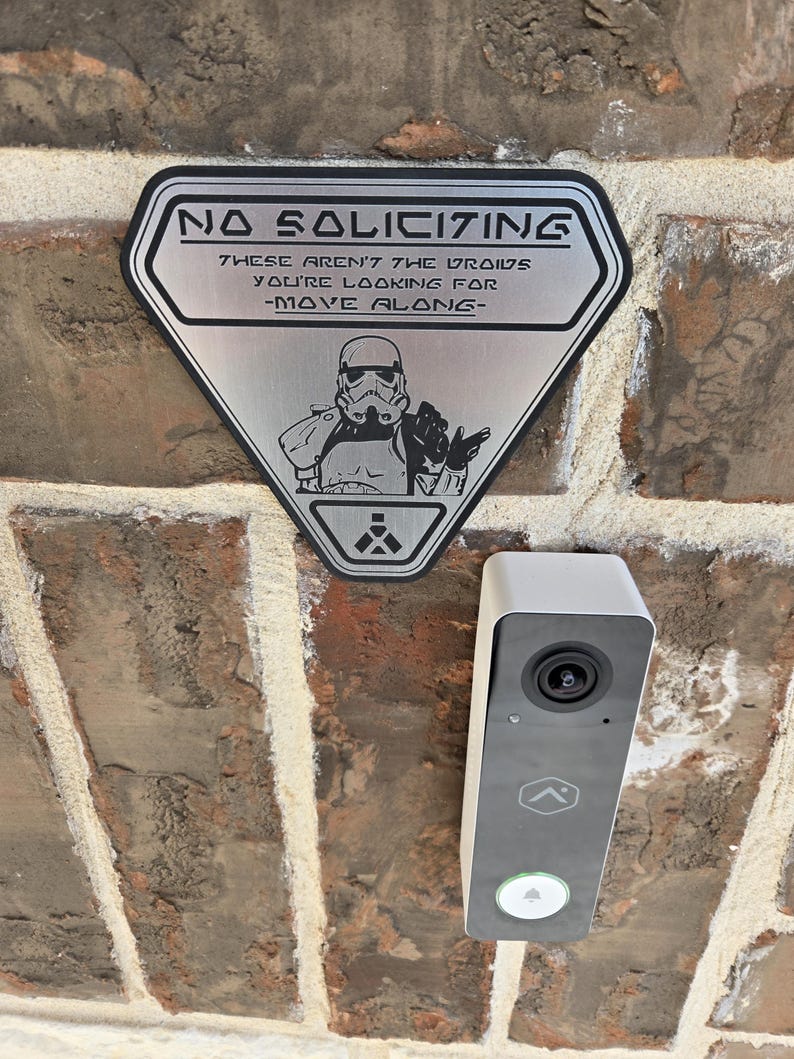 No Soliciting Sign - Not the Droids You're Looking For - Etsy