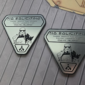No Soliciting Sign - Not the Droids You're Looking For - Etsy
