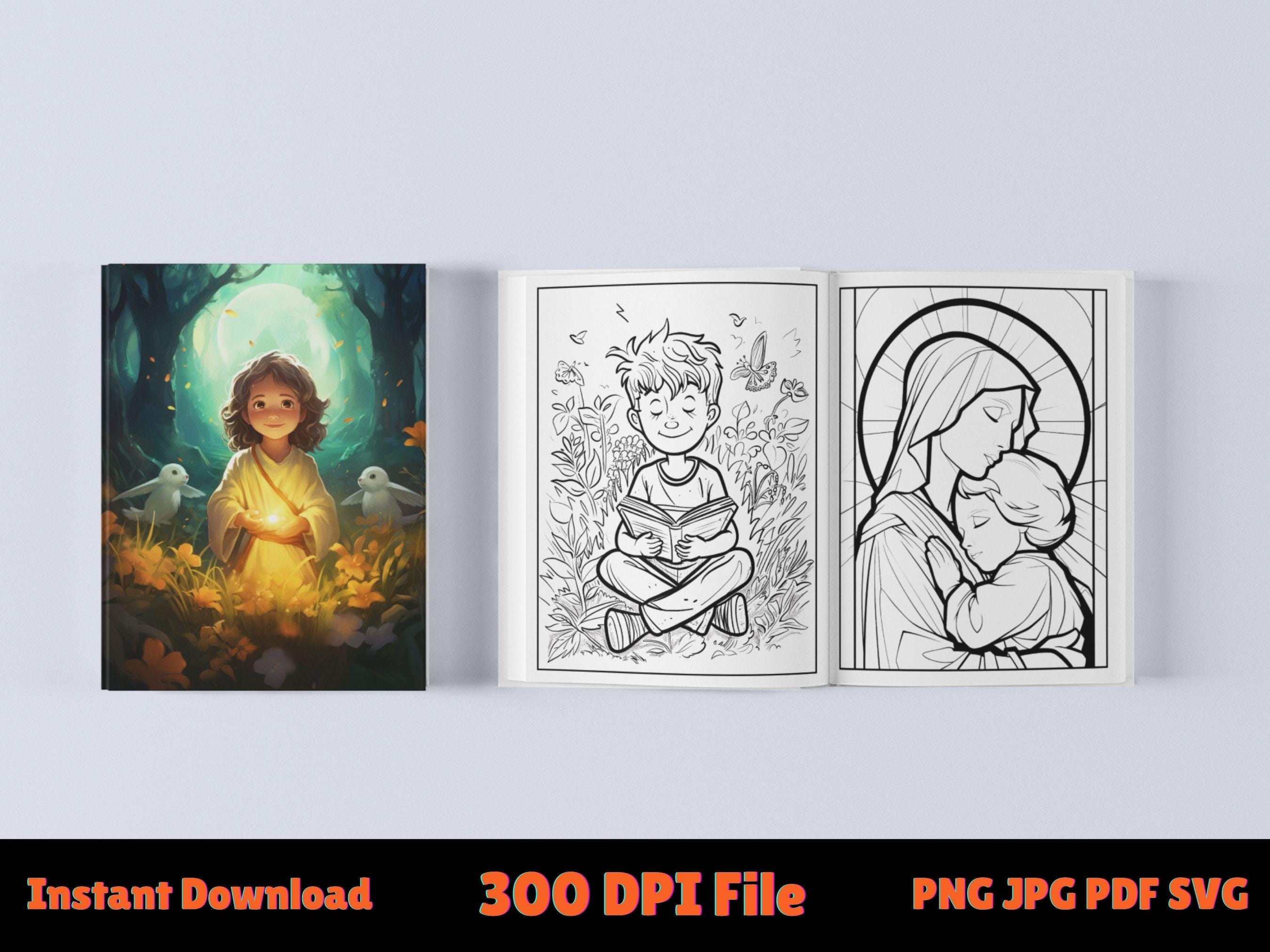 Christian Colouring Book Printable Colouring Pages Bible Stories ...