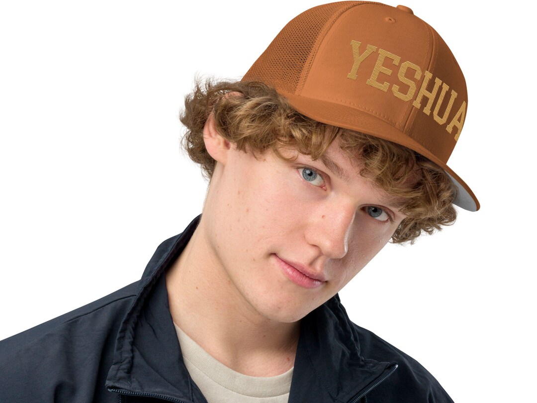 Yeshua Trucker Cap Jesus Closed-back Trucker Cap Christian Trucker Hat ...