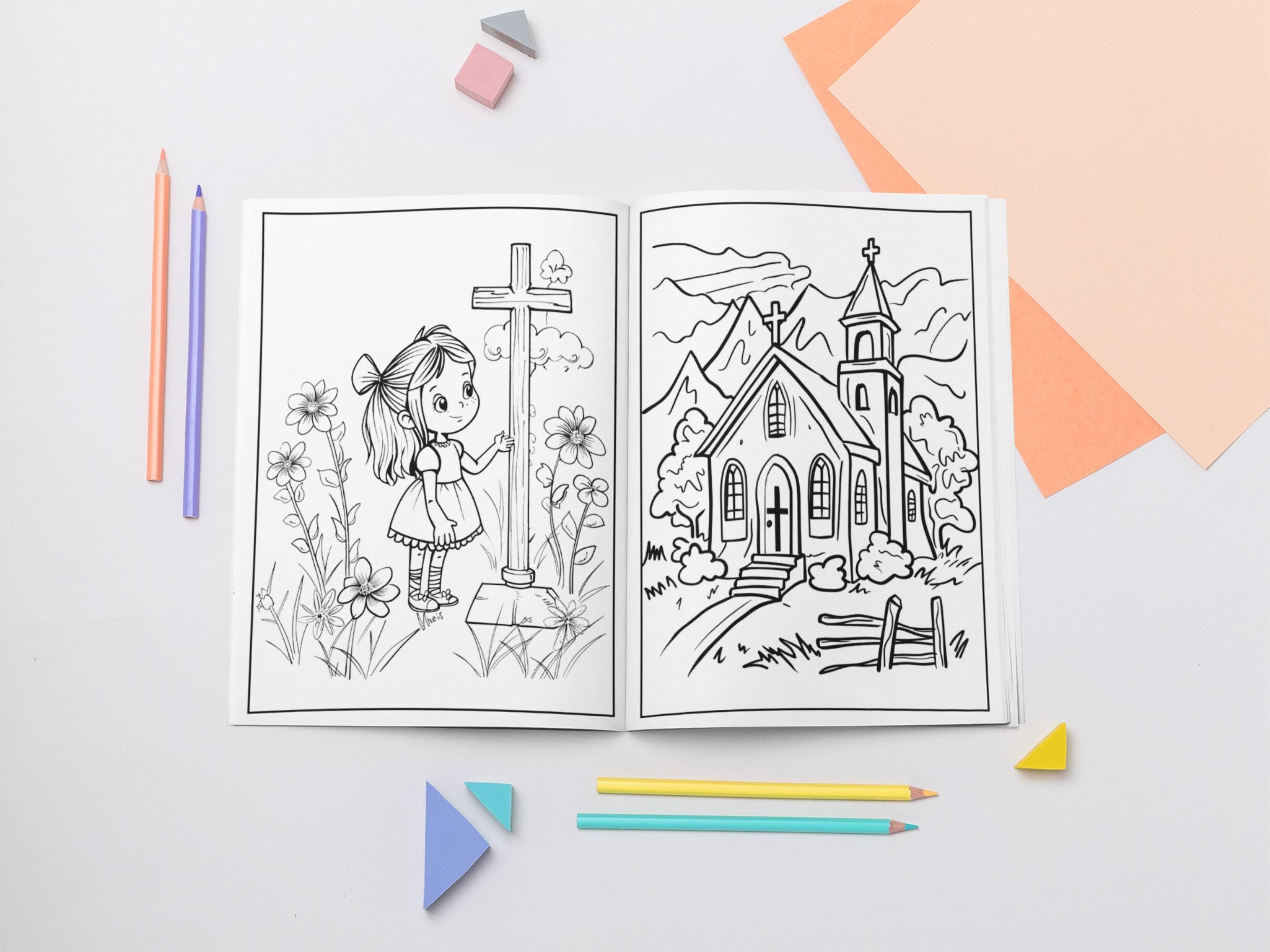 Christian Colouring Book Printable Colouring Pages Bible Stories ...