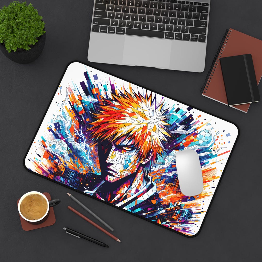 Bleach Ichigo Kurosaki Desk Mat Anime Gift Mousepad, Gaming Mat, Large ...