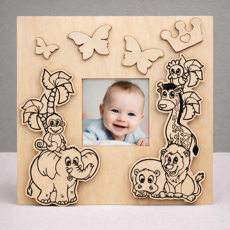Animal Photo Frame Dxf - Etsy