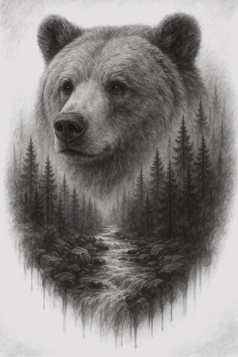 30 Wildlife Animals PNG Bundle Grayscale 300 DPI • Lion Wolf Tiger ...
