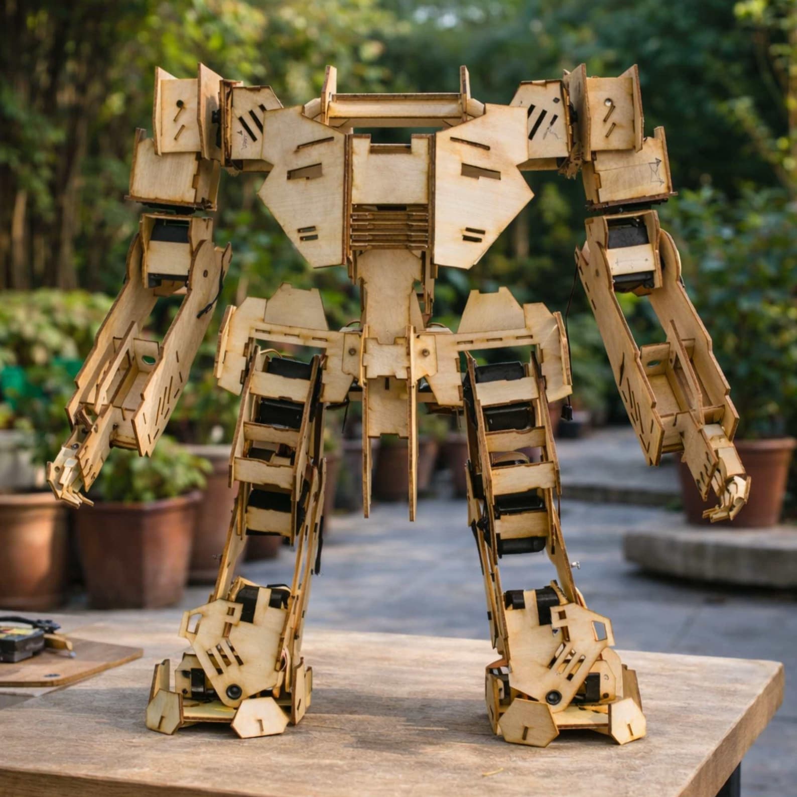 Robot Armor Humanoid 3D SVG DXF | Wood Laser Cut Robot Body | 3mm ...