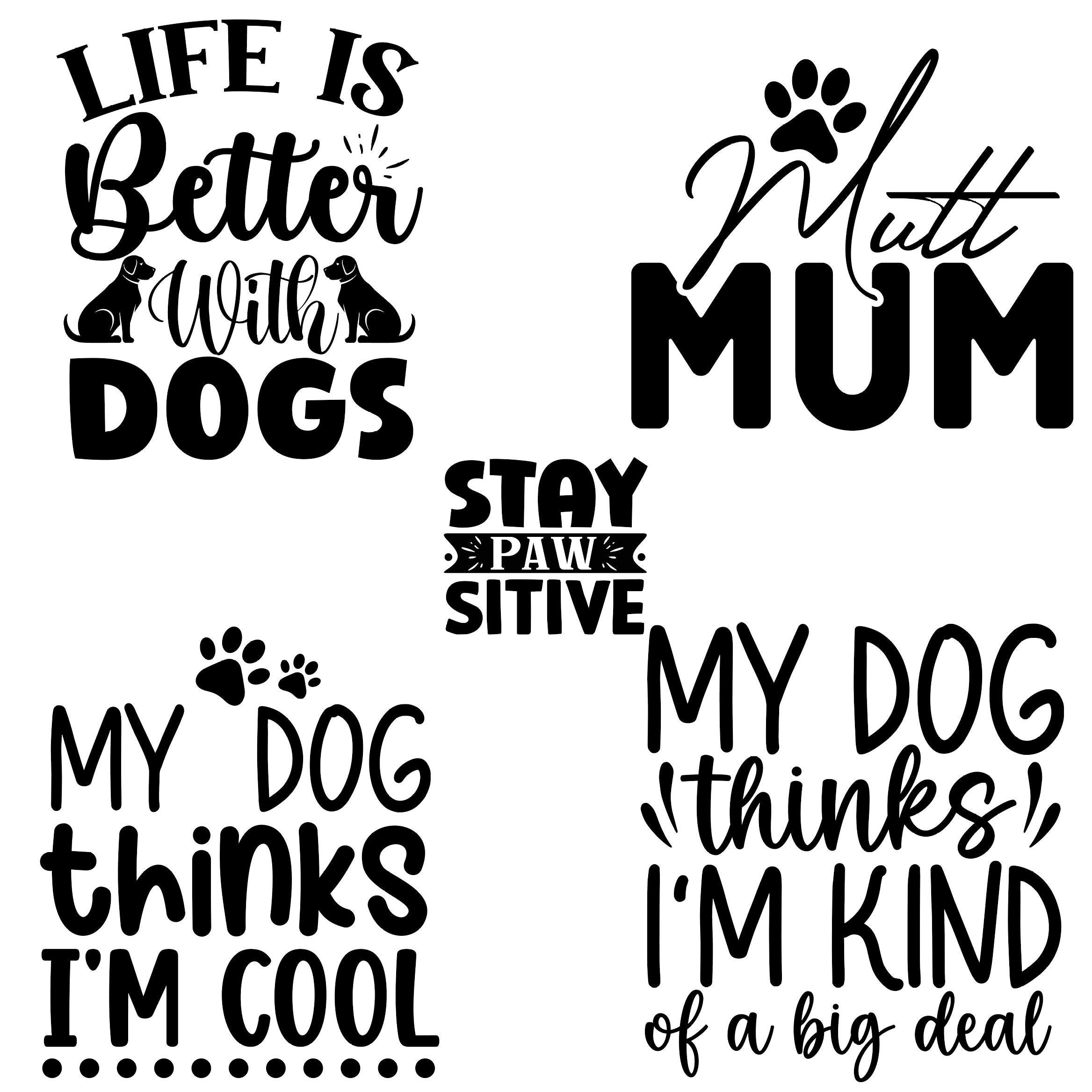 35 Dog Quote Bundle Svg Dxf Eps Ppng | Funny Dog Lover Sayings | Pet ...