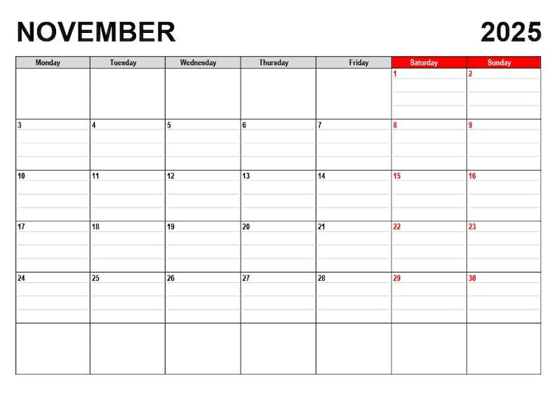 12 Month Dated Planner 2025 Monthly Calendars for 2025 Printable A4 ...