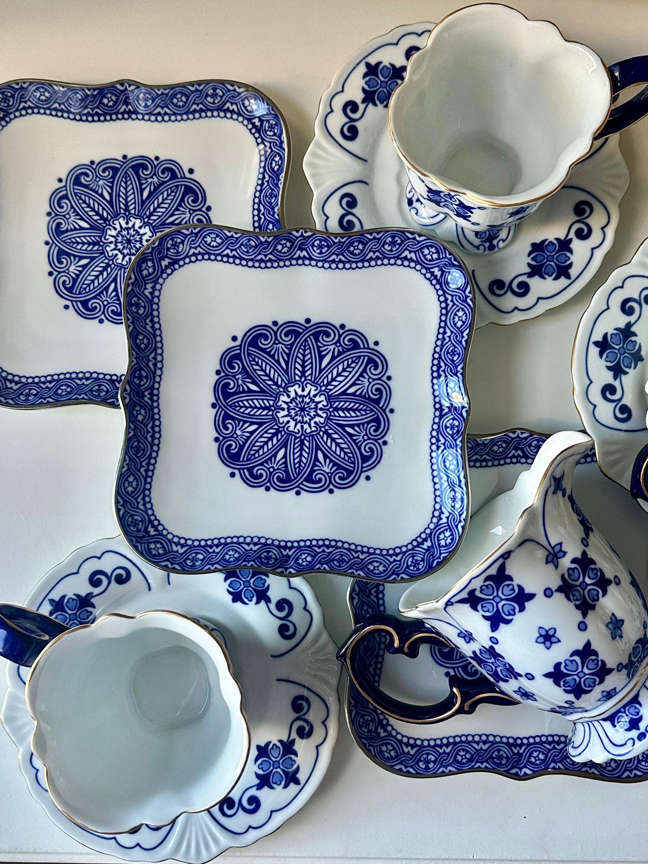 Bombay China Dessert Plate Set - Etsy