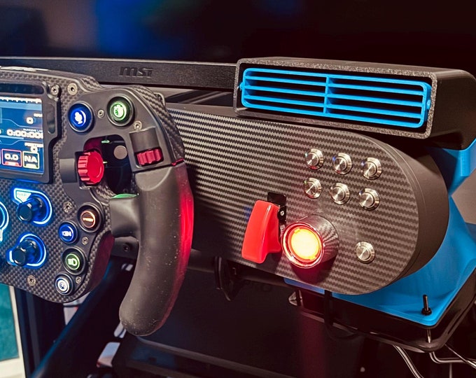 Sim Racing Button Box Dashboard With Iflag + Wind Simulator - Simagic ...