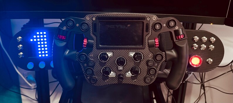 Sim Racing Button Box Dashboard With Iflag & Wind Simulator - Simagic ...