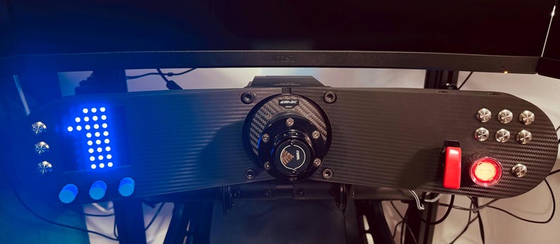 Sim Racing Button Box Dashboard With Iflag & Wind Simulator - Simagic ...