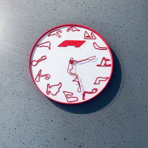 Wall Clock - Formula 1 Clock - Race Track Clock - Etsy