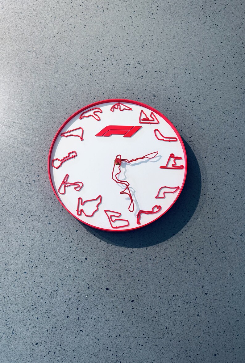 Wall Clock - Formula 1 Clock - Race Track Clock - Etsy