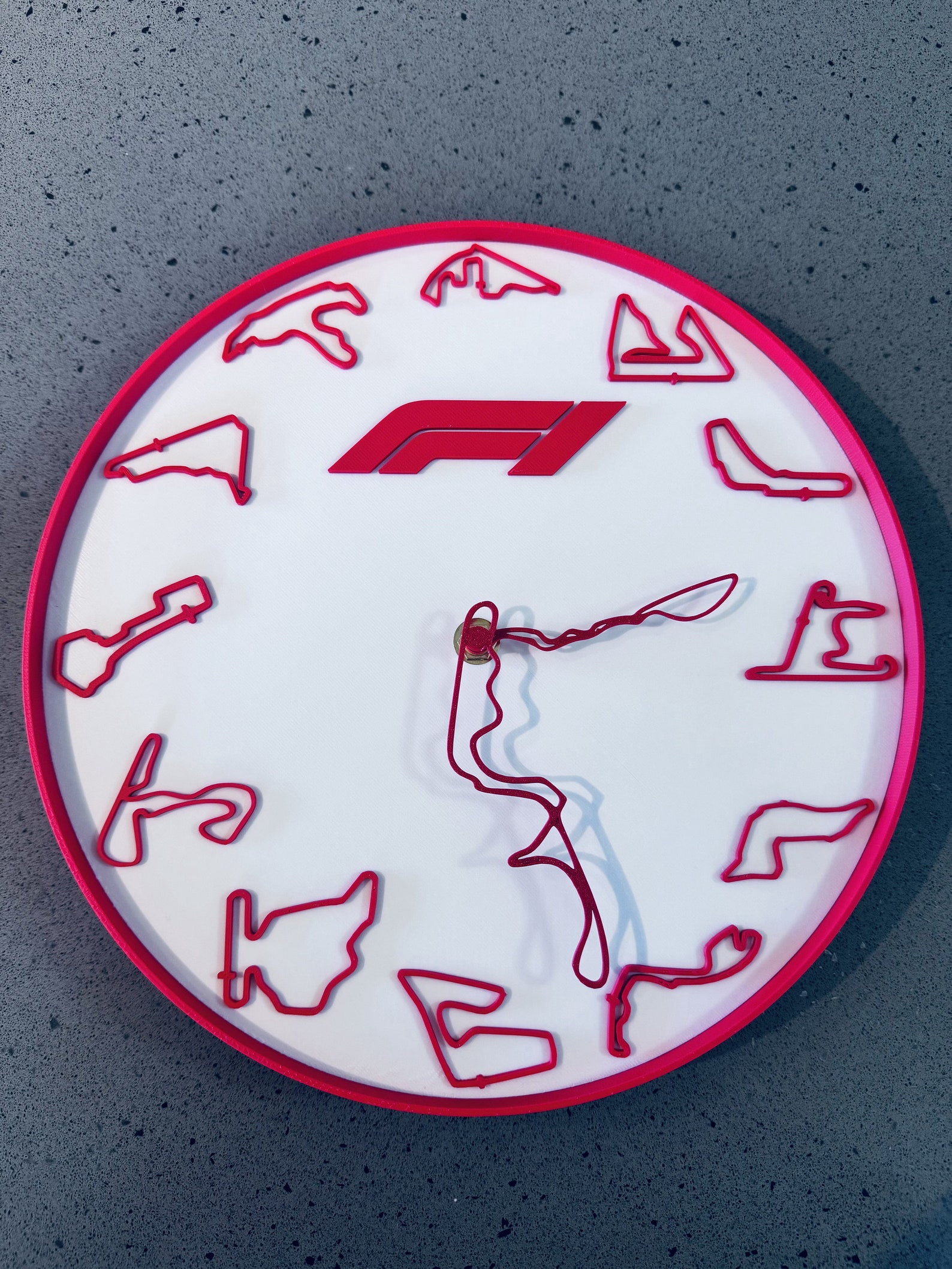 Wall Clock - Formula 1 Clock - Race Track Clock - Etsy