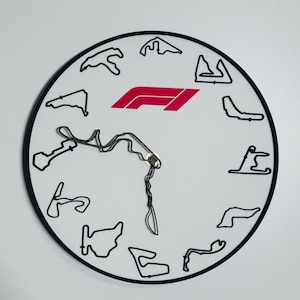 Wall Clock - Formula 1 Clock - Race Track Clock - Etsy