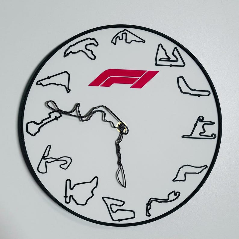 Wall Clock - Formula 1 Clock - Race Track Clock - Etsy